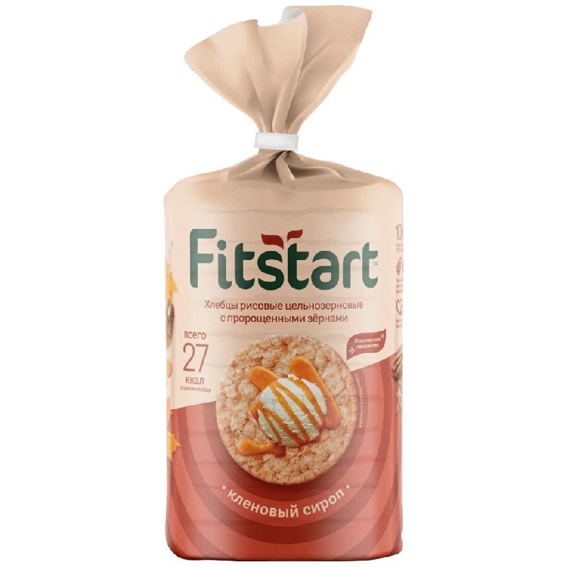 Хлебцы FITSTART рисовые Кленовый сироп 100г