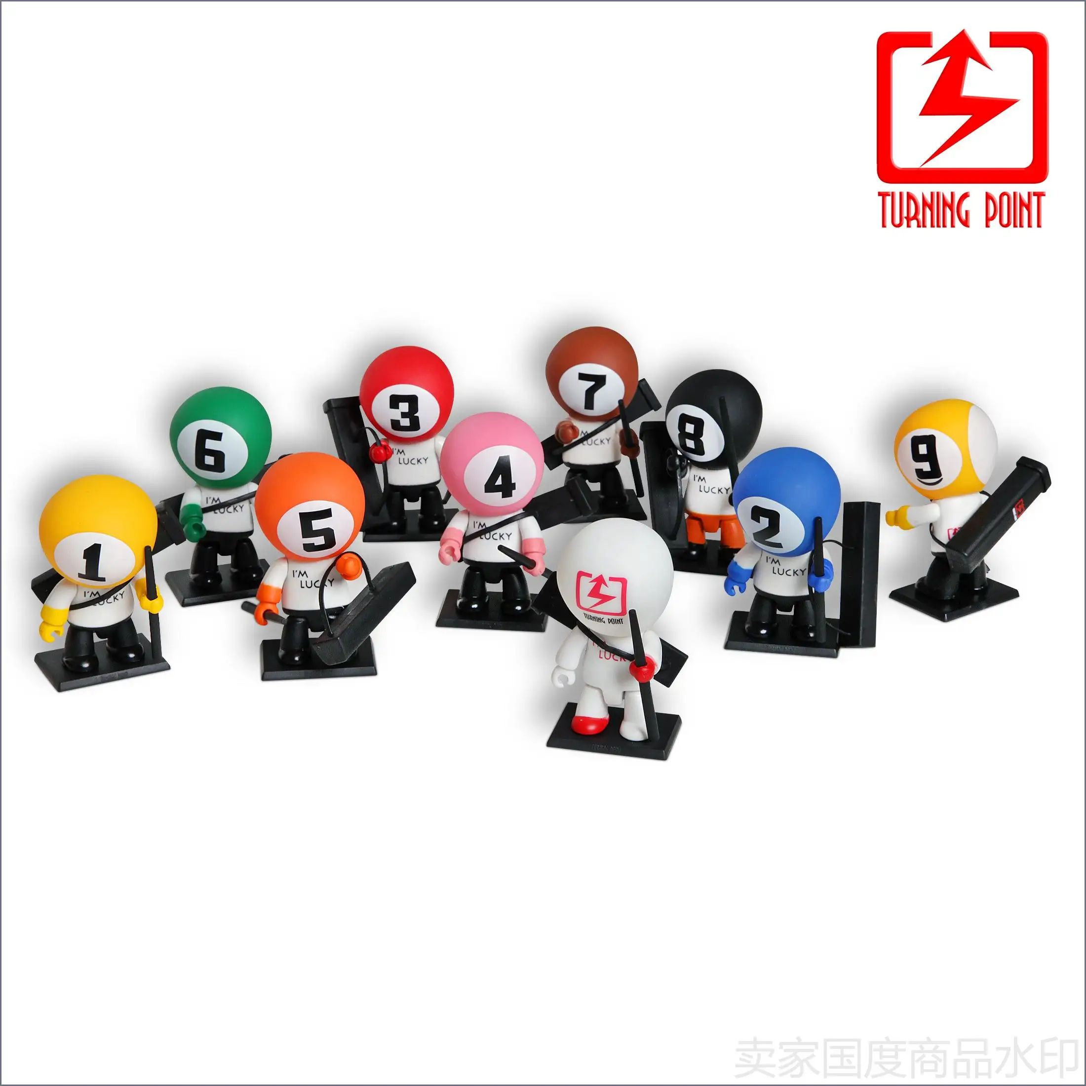 Куклы-сувениры бильярдные Turning Point Lucky Doll Mini 6,7см 10шт.