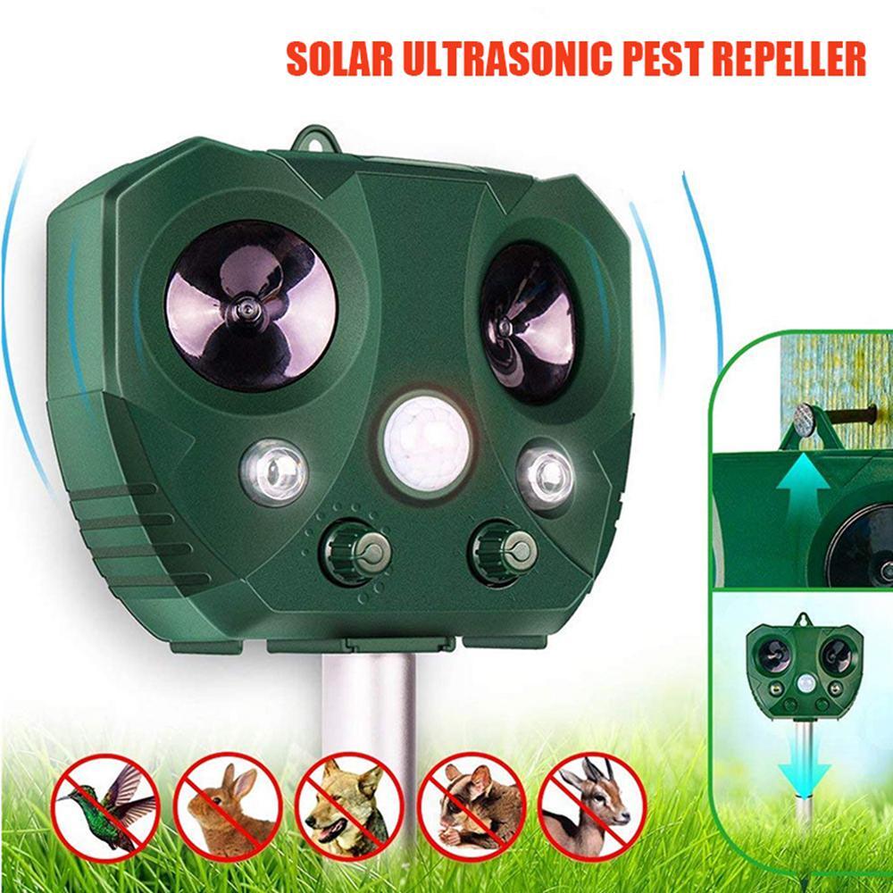 Ультразвуковой отпугиватель животных Solar Powered Ultra Sonic Animal and Bird Repeller (собак, кошек, птиц) на солнечной батарее