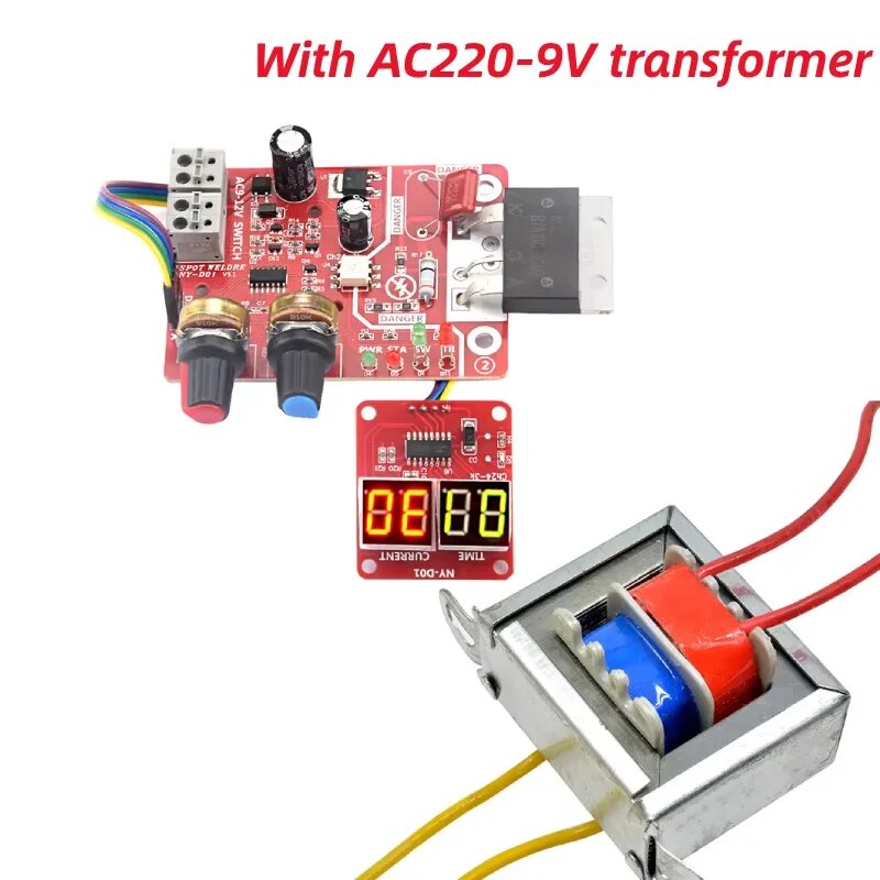 Панель управления точечной сварки Aideepen NY-D01 100A, AC220-9V