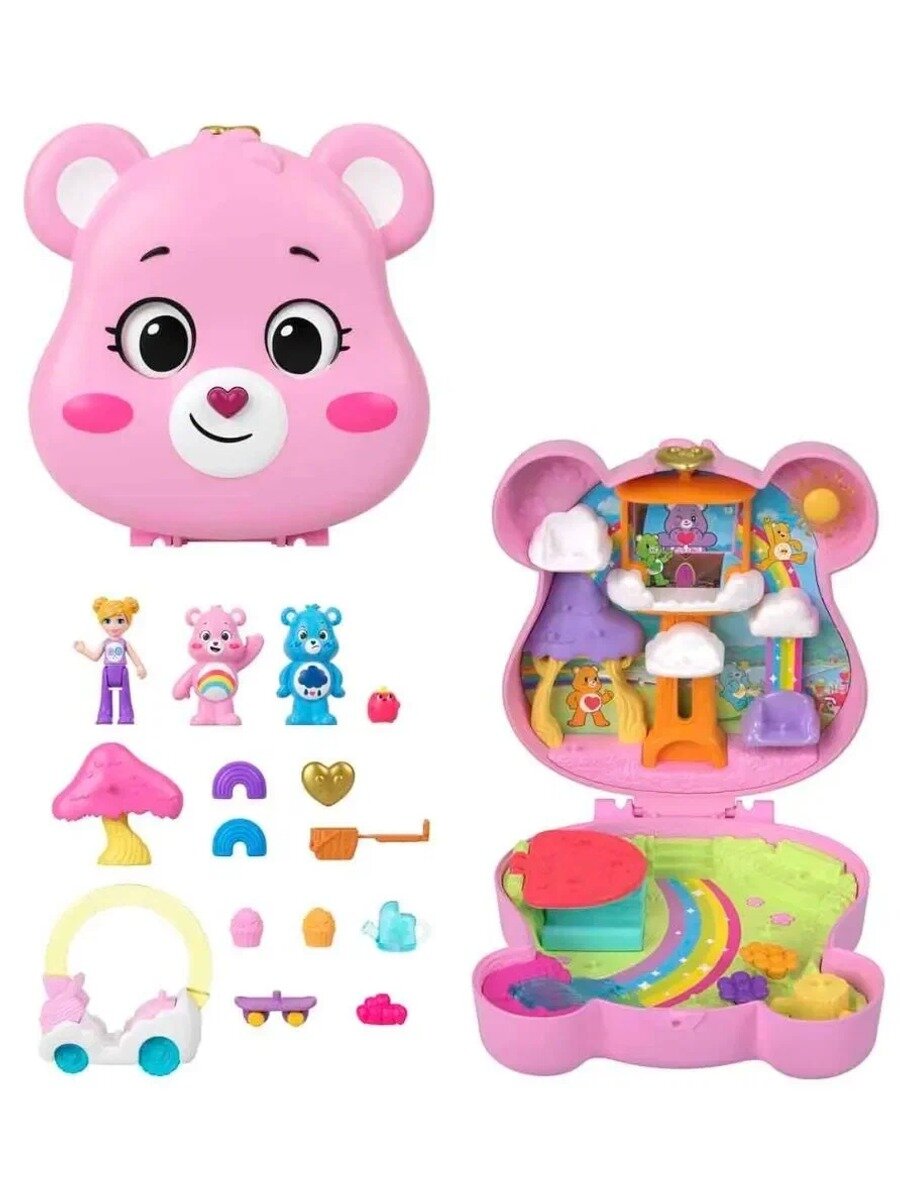Polly Pocket Care Bears Компактный игровой набор JCC14, Тип Кукла