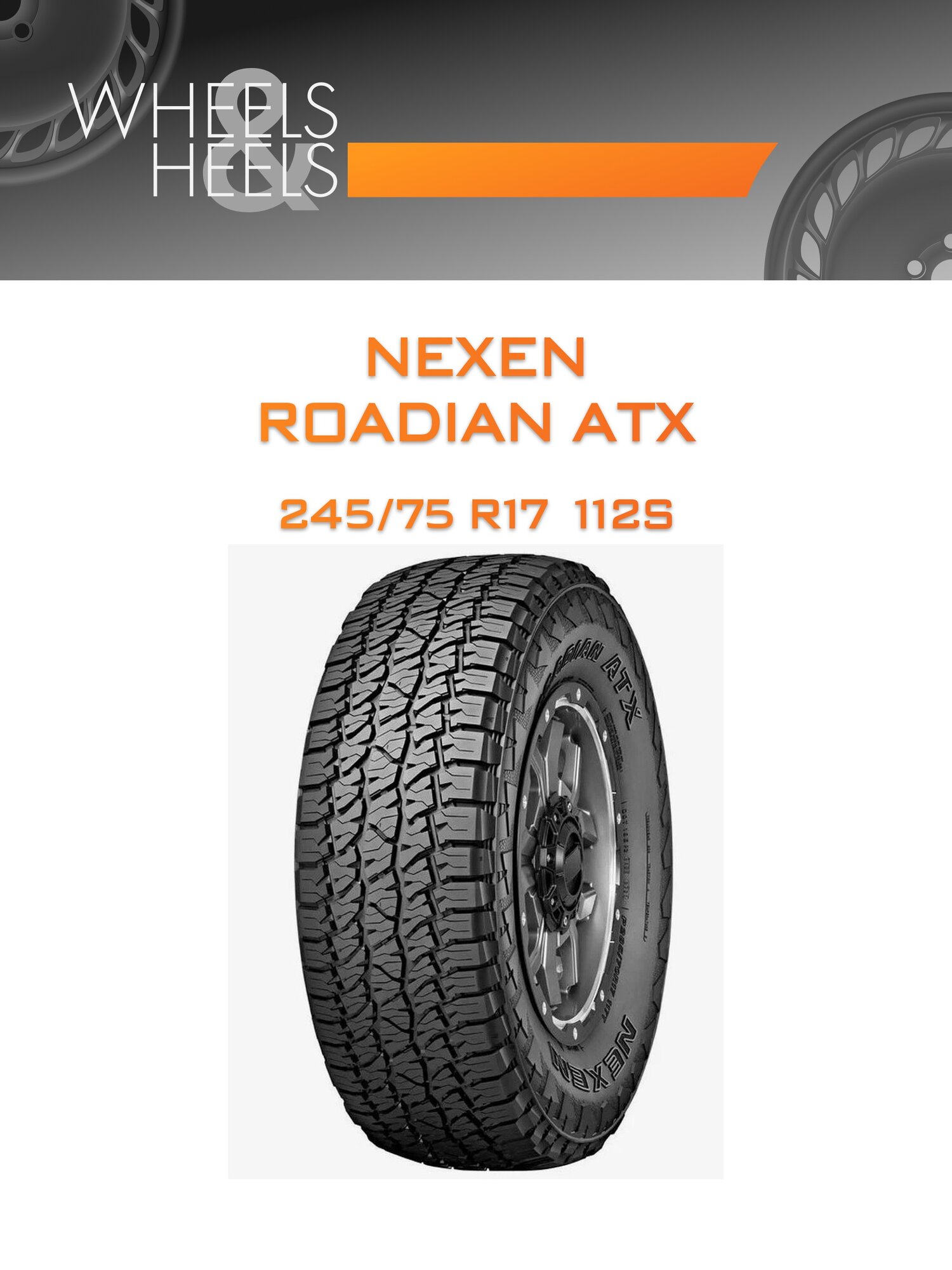Шина автомобильная NEXEN ROADIAN ATX AT 245/75 R17 112S ALLSEASON, всесезонная, универсальная