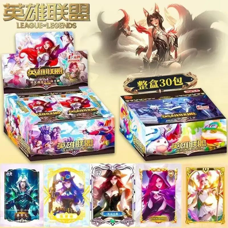 Лига легенд коллекционные аниме карточки 2/League of Legends anime cards collectibles 30 packaging