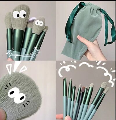 Набор кистей для макияжа из 13 предметов 13green brush suit c