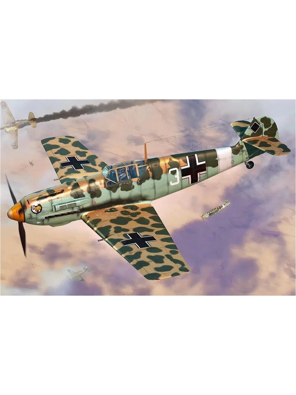 Hobbyboss 81793 1/48 Немецкий истребитель Bf109E-4/TROP