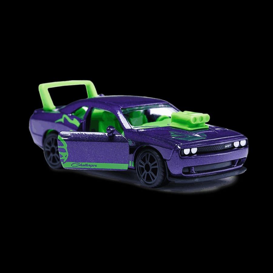 Игрушечная машинка Siku Dodge Challenger SRT Hellcat 1572, фиолетово-зеленый
