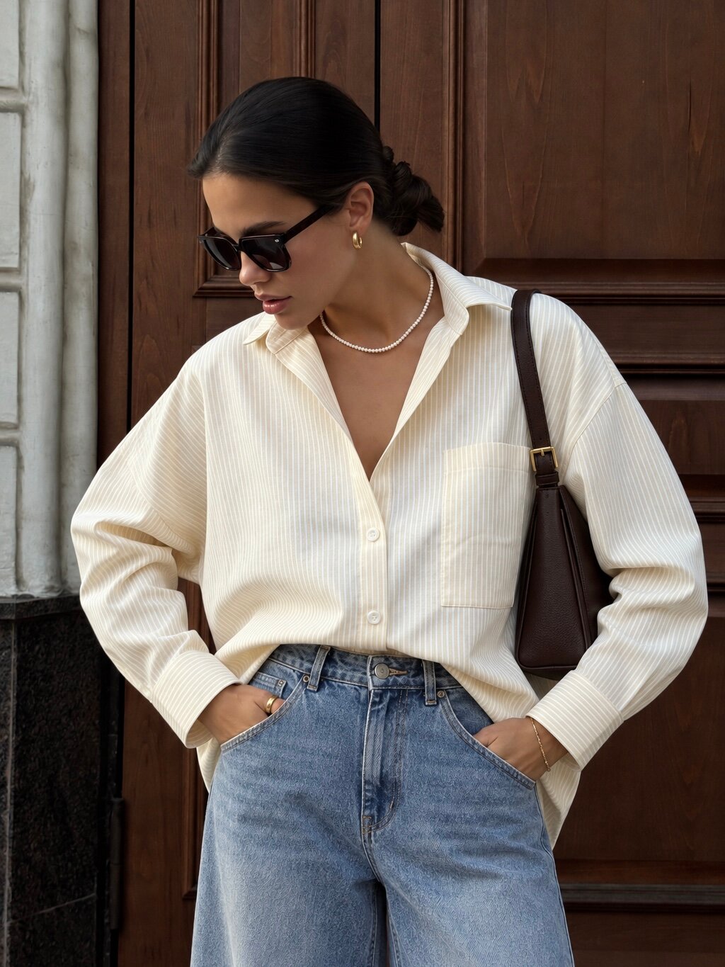 Рубашка TOP COLLECTION Рубашка женская оверсайз хлопковая