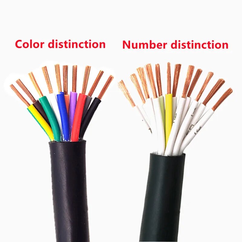 Провод RVV 15м, 30 жил, 0.5mm2, 20 AWG