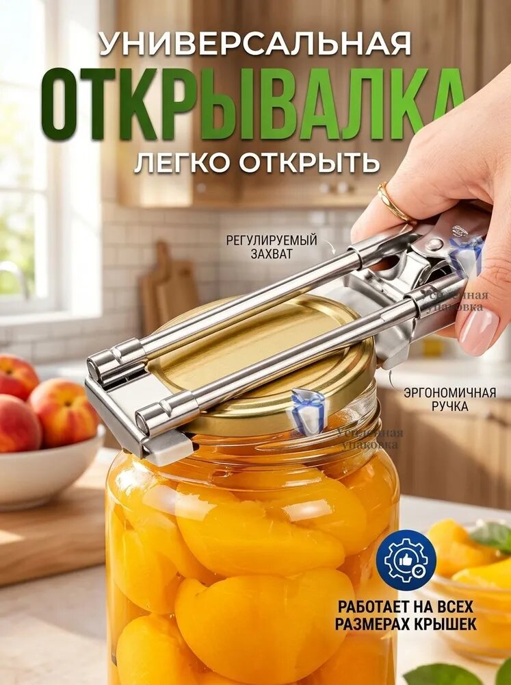 Открывалка 23 см нержавеющая сталь серебристый