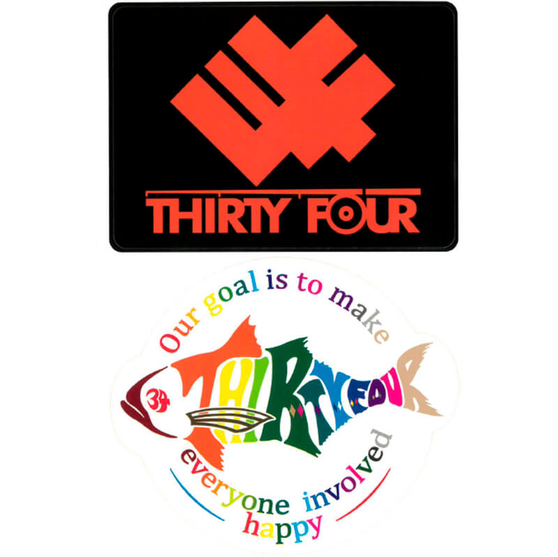 Наклейка рыболовная Team Thirty34Four Twin Stickers