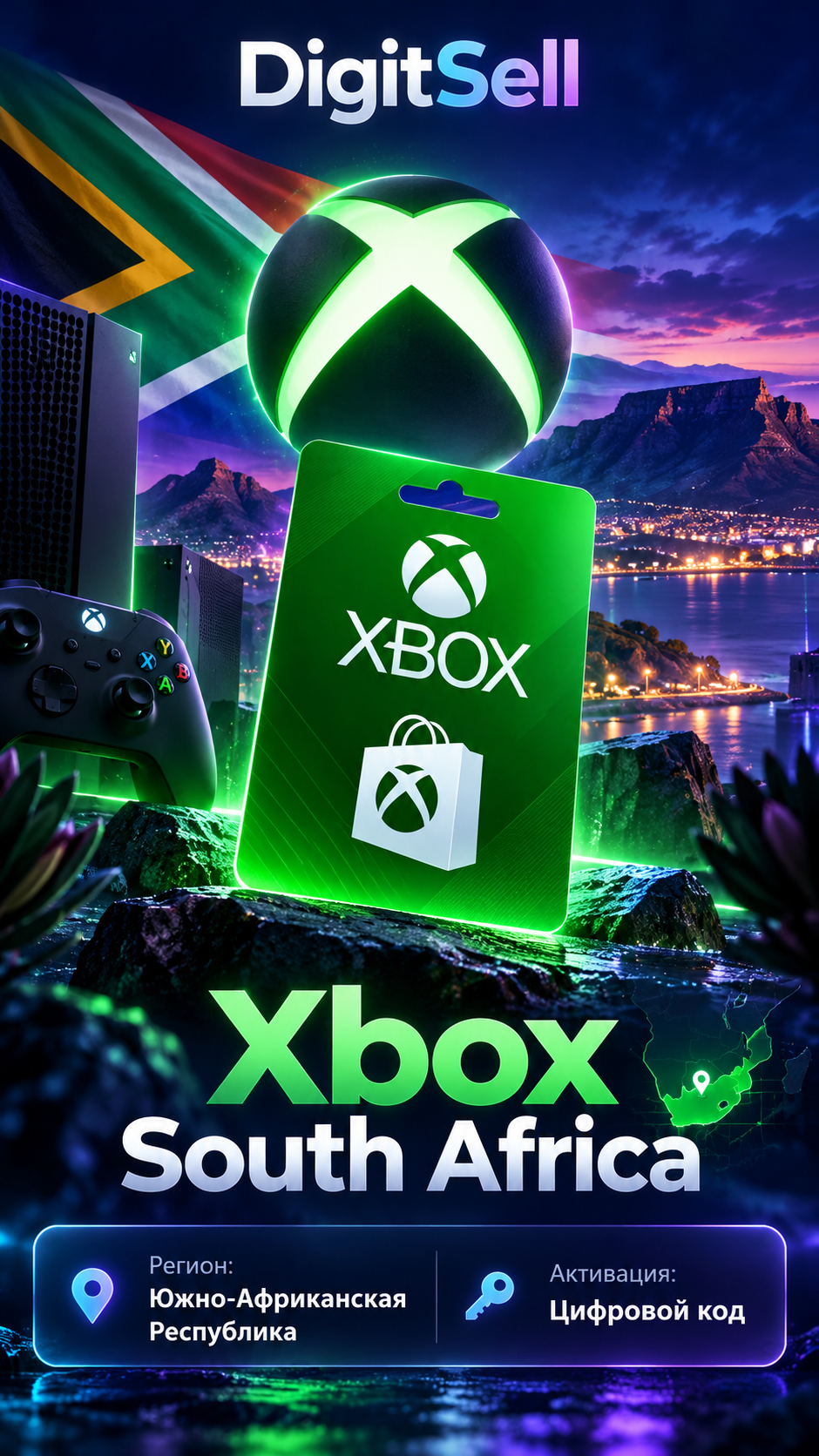 Цифровой код Xbox South Africa 450 ZAR — доставка на электронную почту
