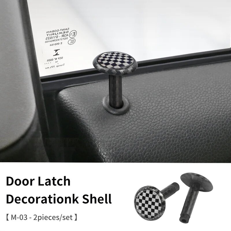 Декоративный дверной штифт из углеродного волокна для Mini Cooper S JCW F56 F60 F55 R56 R60 J01 M-03