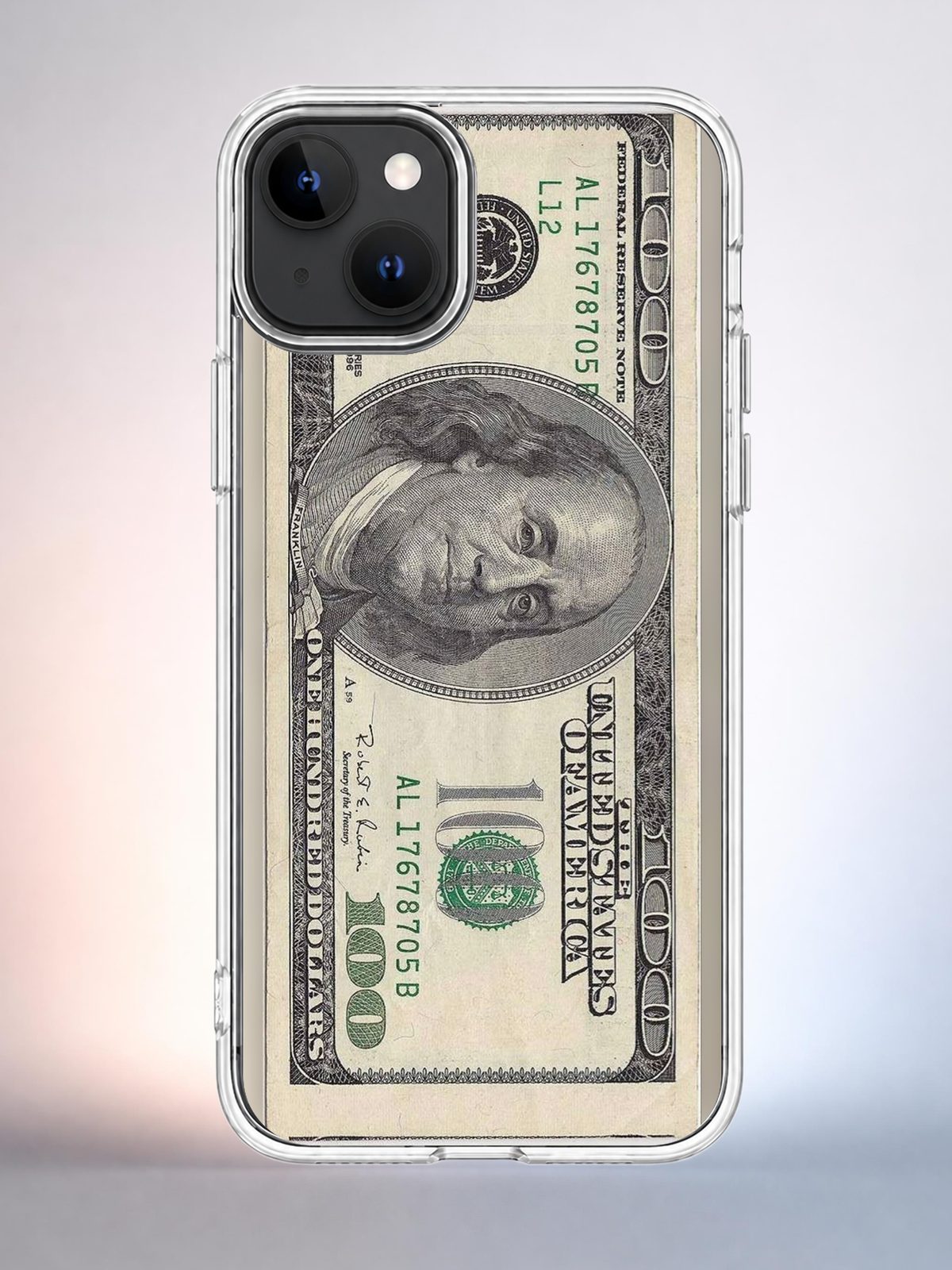 Чехол iphone 12 Долларовая банкнота Y2K Indie Sleaze