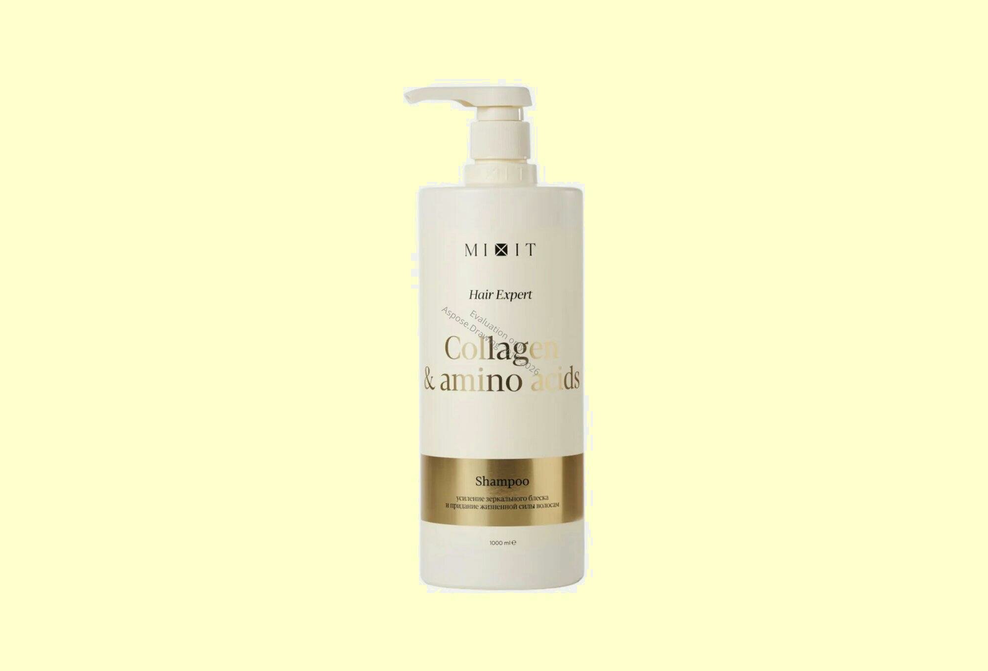 Шампунь для усиления блеска волос MIXIT Collagen & Amino Acids, 1000 мл
