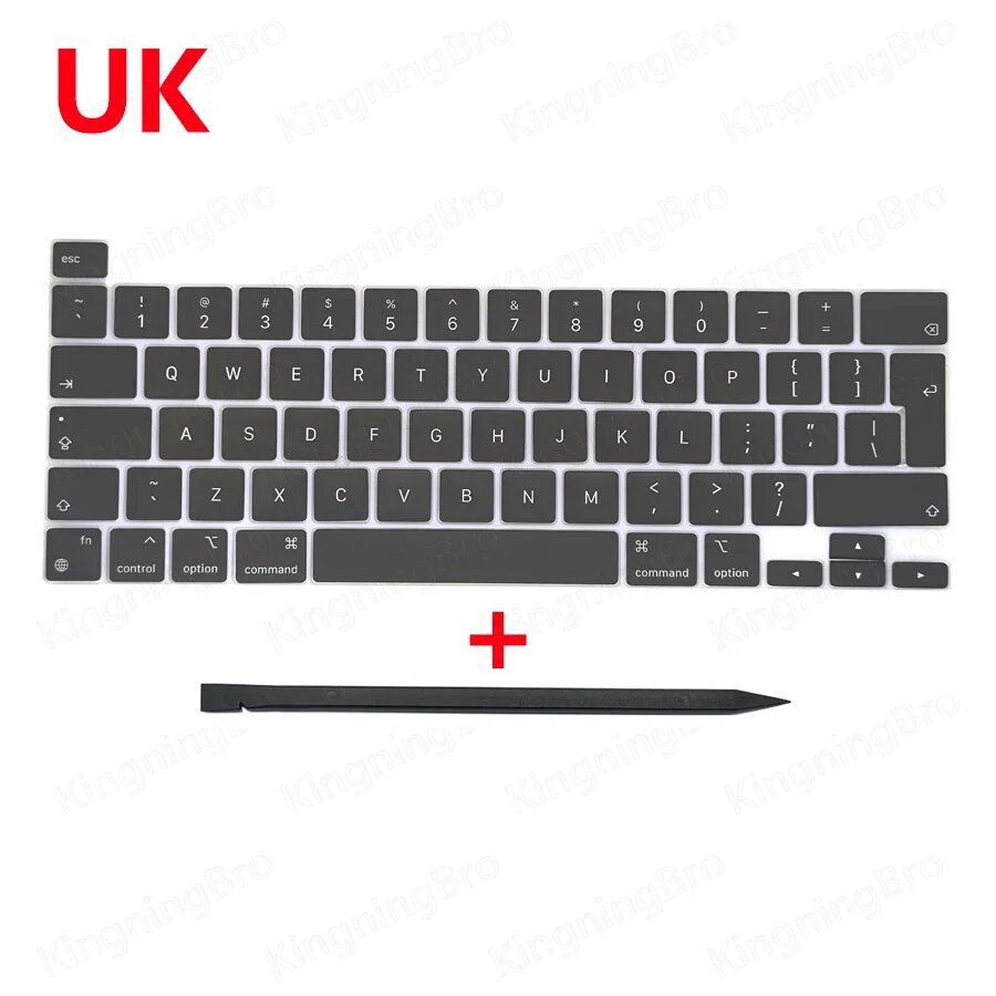 Колпачки для клавиатуры Macbook Pro UK, черные