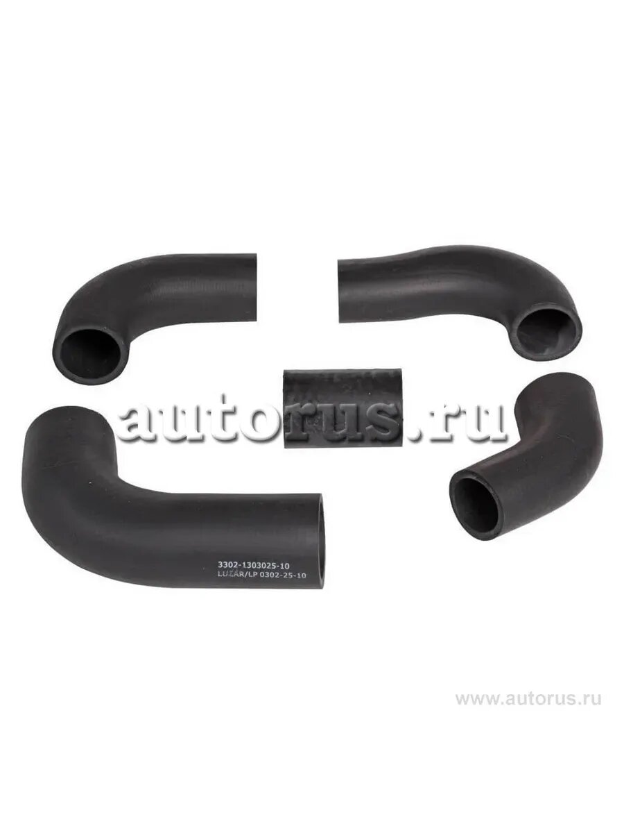 Кмпл патрубков охл. для а/м ГАЗ 3302 ГАЗель (406) (EPDM, 5шт