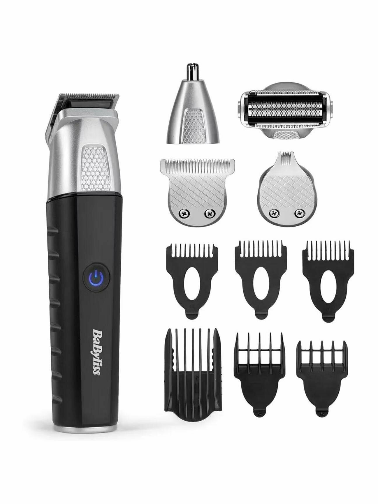 Триммер для бороды и тела 11 в 1 BaByliss MT812E Lithium Power, мужской набор для стрижки волос, носа и ушей, водонепроницаемый, 120 мин работы, профессиональный стайлер, подарок мужчине