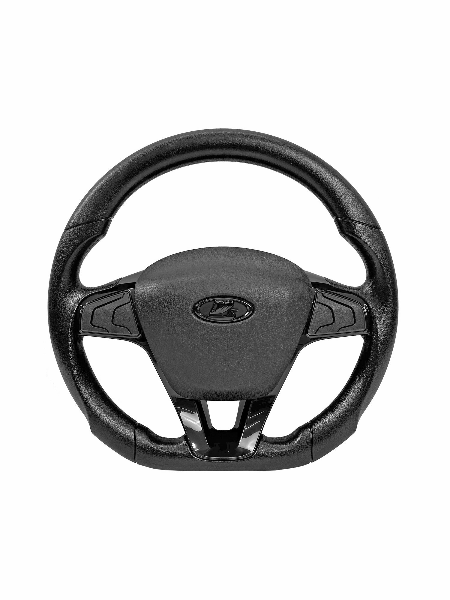 Руль анатомический для ваз 2170-2173 приора, ваз 2190 гранта, гранта FL, нива TRAVEL барс про / диаметр 365 мм / эмблема в комплекте