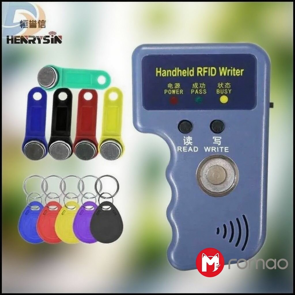 RW1990 RFID Дубликатор TM1990 iButton 125 кГц Портативный Считыватель Копир для T5577 EM4305 EM4100 Карт