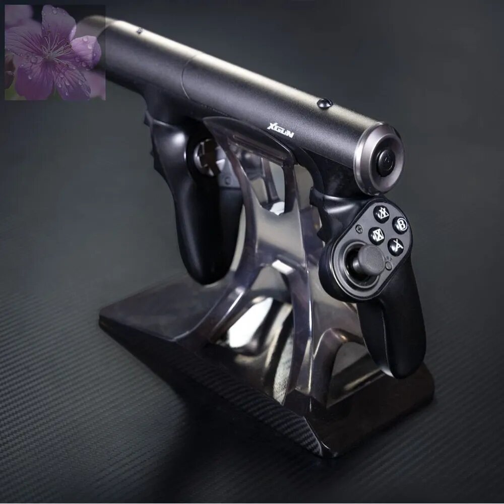 Игровой руль XGUN для PC/SWITCH/PS3/PS4 с обратной связью, беспроводной, черный — фото 1