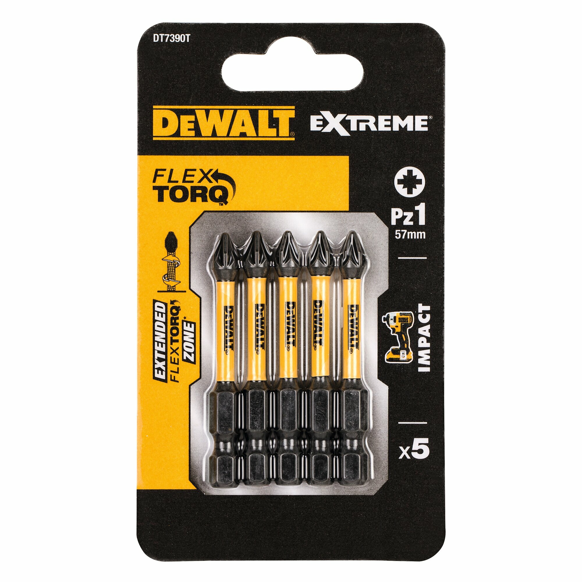 Dewalt Биты ударные IMPACT Torsion Pz1,57мм DT7390T