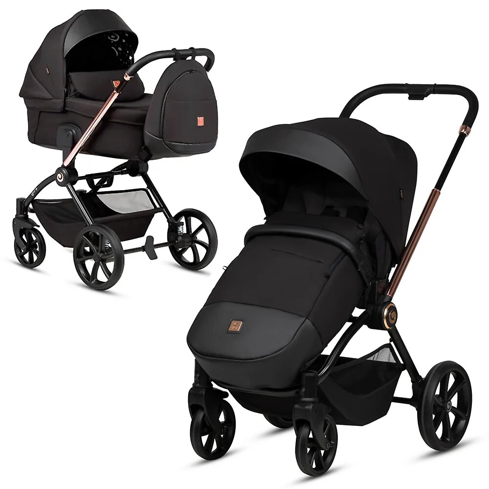 Детская коляска 2в1 Tutis Gio+, цвет Nero (Чёрный), артикул производителя 1552135
