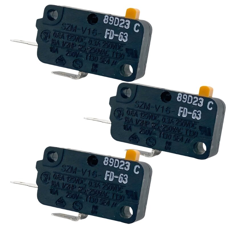 Выключатели Дверцы Микроволновой Печи 16A 125/250V 2-Контактный Нормально Открытый Микропереключатель Для Микроволновых Печей.