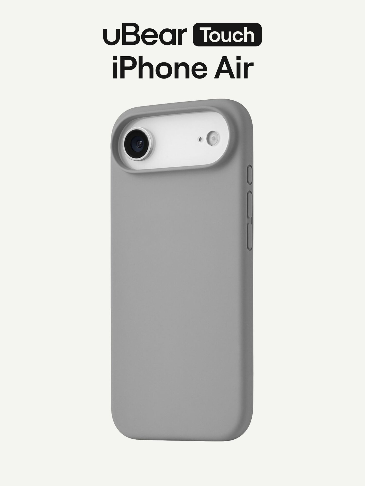 Чехол на iPhone Air uBear Touch Mag Case, магнитный, цвет: серый
