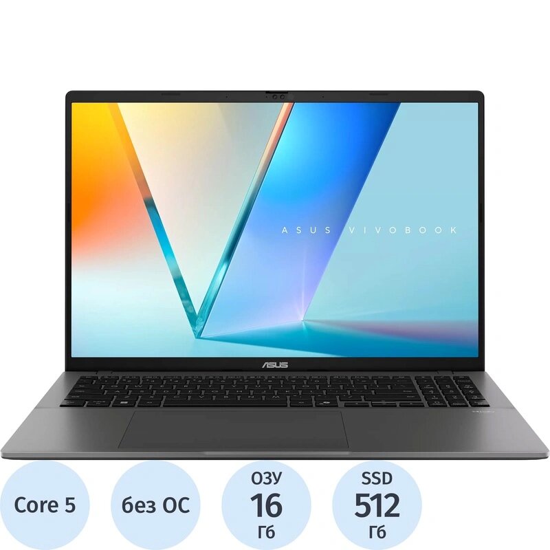 Ноутбук Asus S16 S3607VA(90NB1672-M00CJ0)Core5-210H/16Gb/512GbSSD/16/NoOS