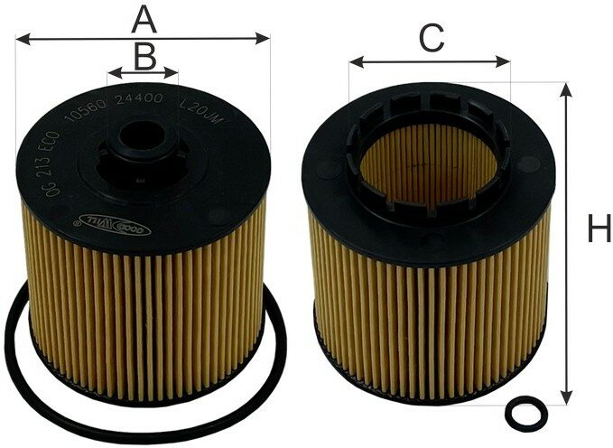 Фильтр масляный двигателя GOODWILL OG213ECO GEELY Coolray SX11 1.5 150 л. с. 03/2020 - н. в.0