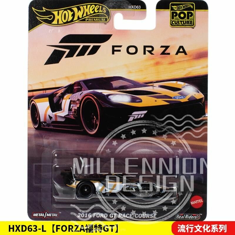 Hot Wheels Elite HXD63 Японские Спорткары 1:64 Золотая Серия Литая Модель, L FORZA FORD GT
