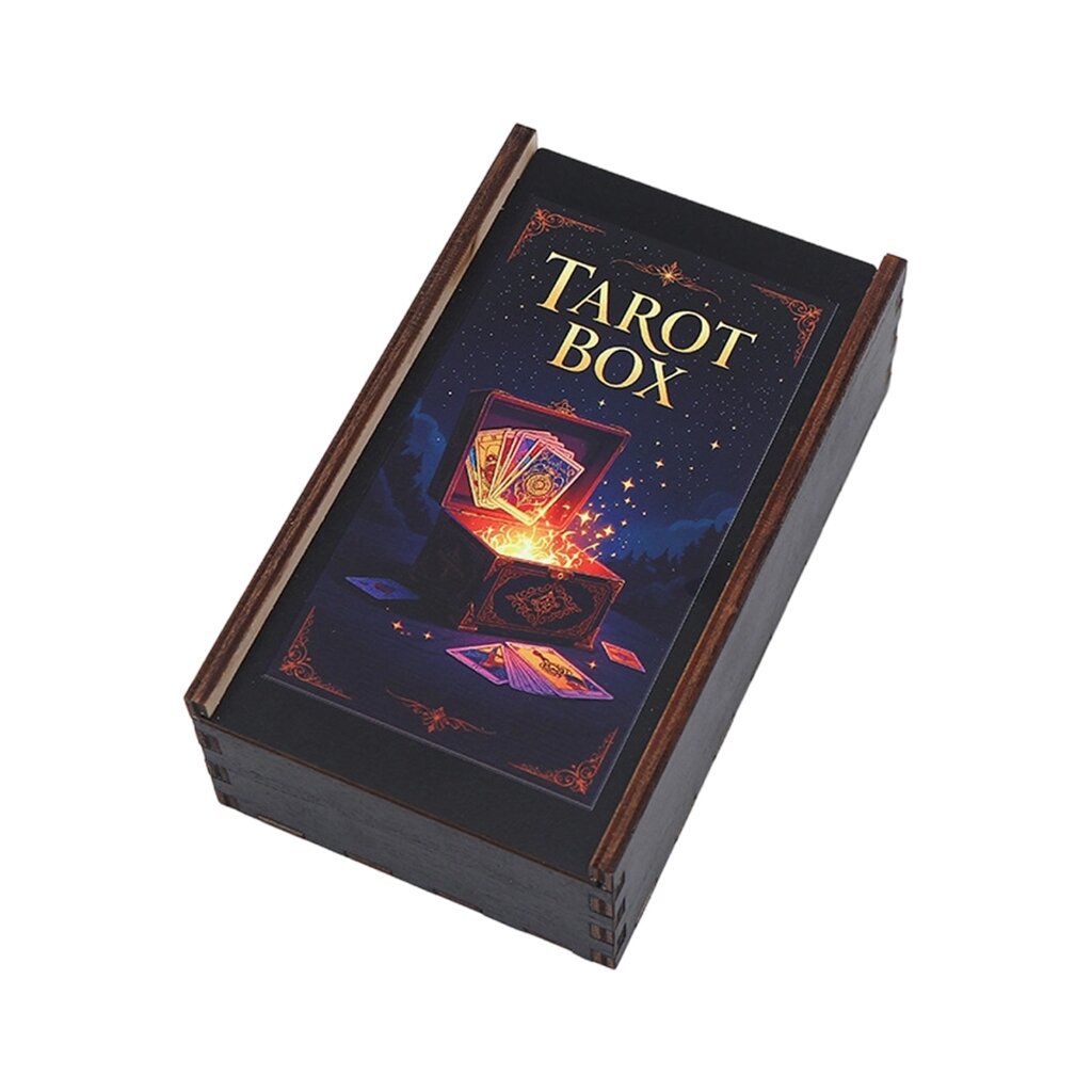 Банка для хранения карт Таро Футляр для карт-органайзеров Таро Пустой ящик для хранения игровых карт