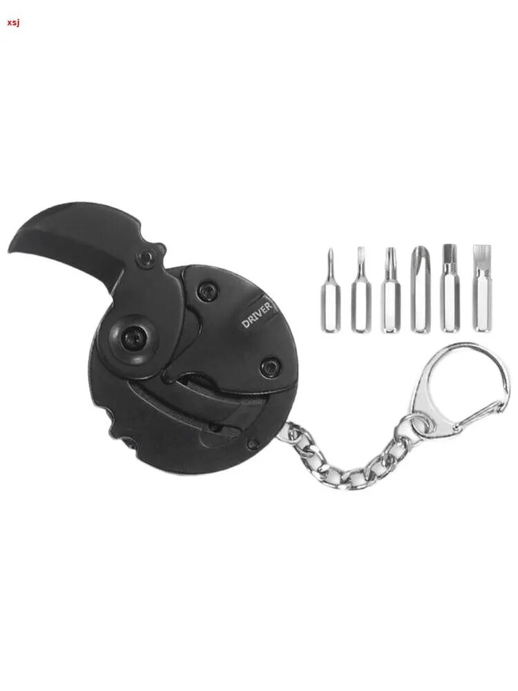 Многофункциональный EDC-инструмент, портативный брелок из нержавеющей стали, 1 шт.