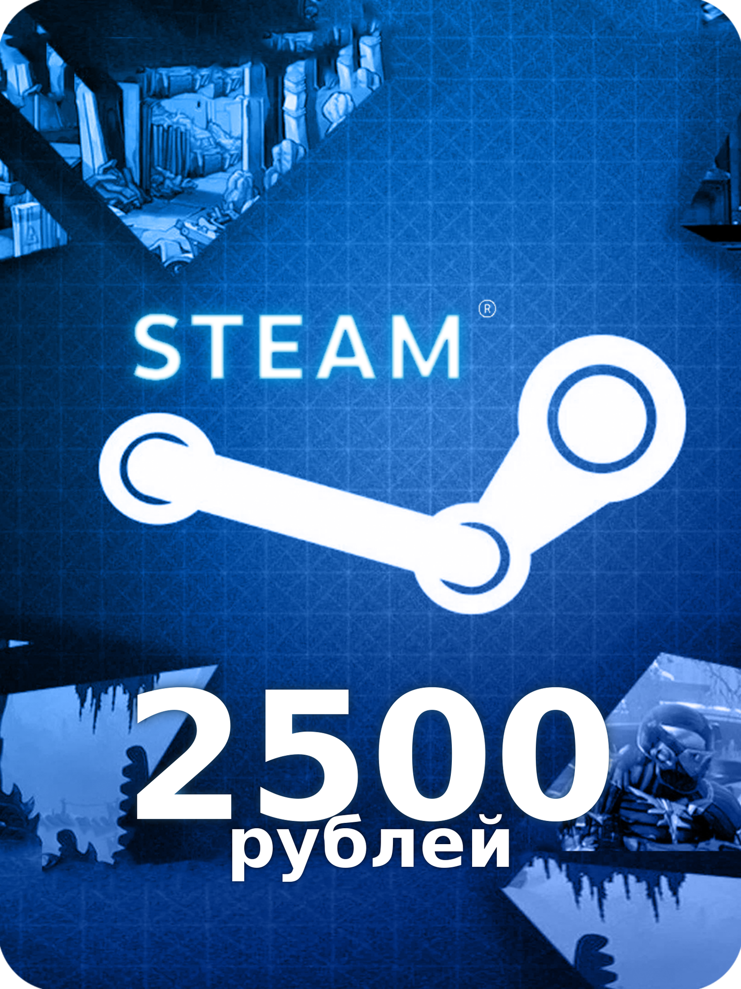 Пополнение Steam 2500 рублей | Россия | Код погашения, пополнение баланса | Steam Gift Card RUB