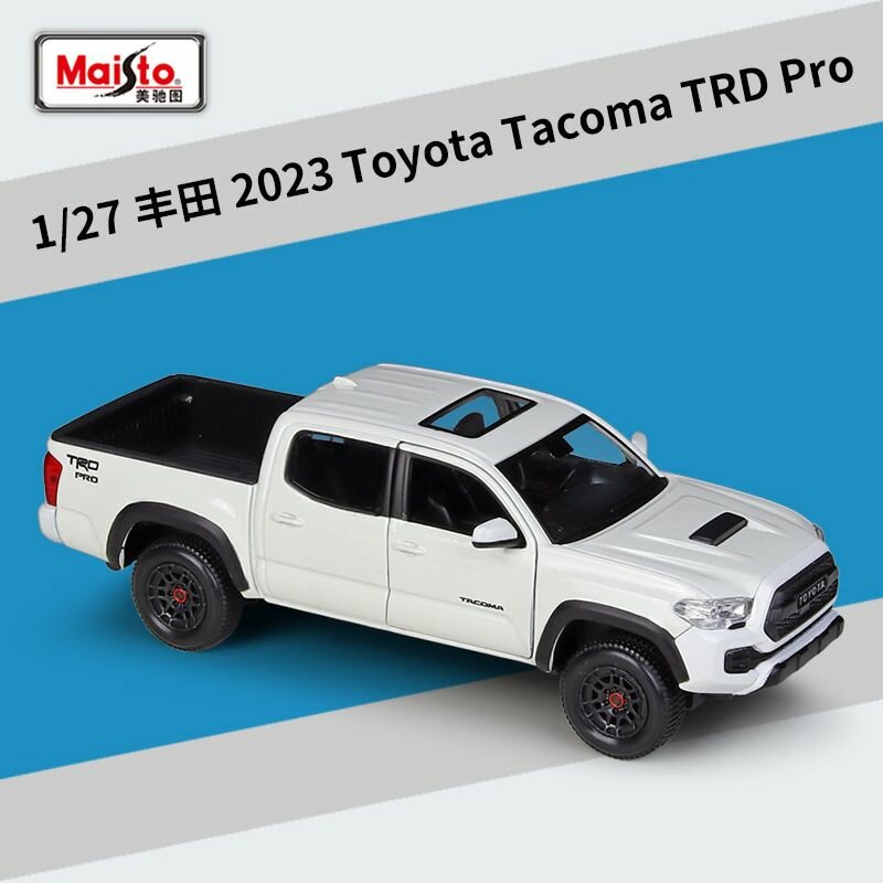 Maisto 1:27 Toyota 2023 Tacoma TRD Pro Pickup Alloy Car Model Легковые винтажные автомобили на день рождения коллекция игрушечных моделей