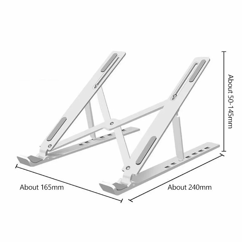 Портативная подставка для ноутбука из алюминия A1 white