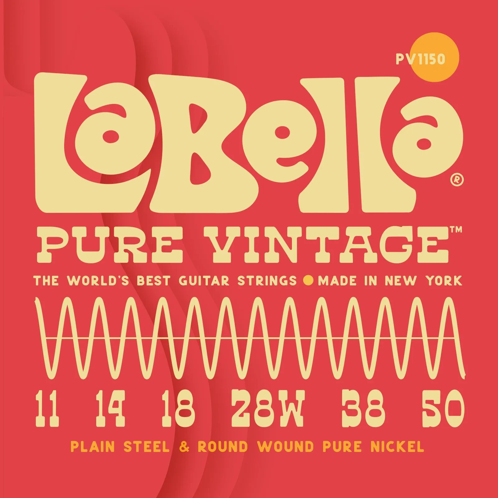 Струны для электрогитары La Bella PV1150 Pure Vintage Nickel Blues Light 11-50