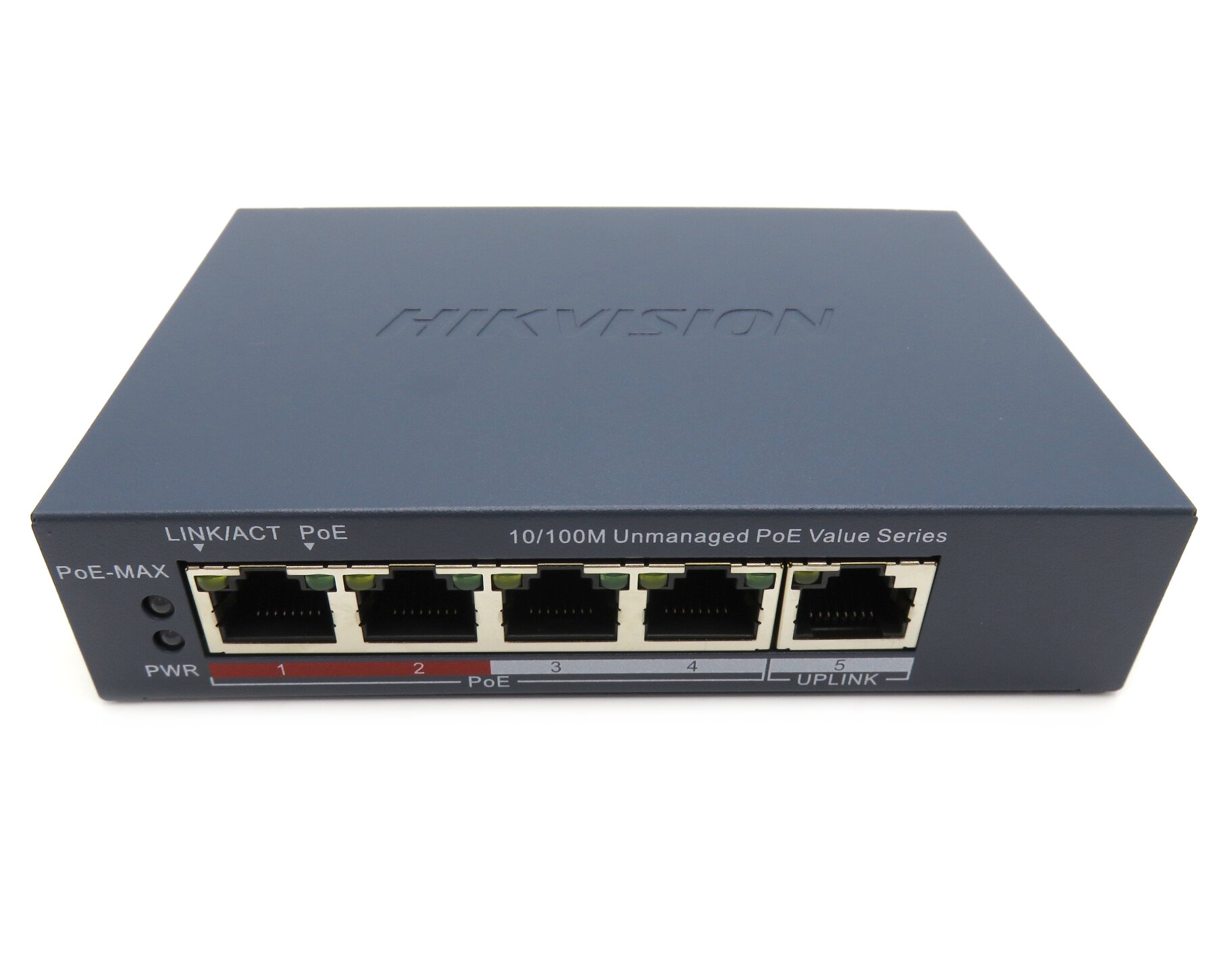 DS-3E0105P-E/M(C) PoE коммутатор Hikvision