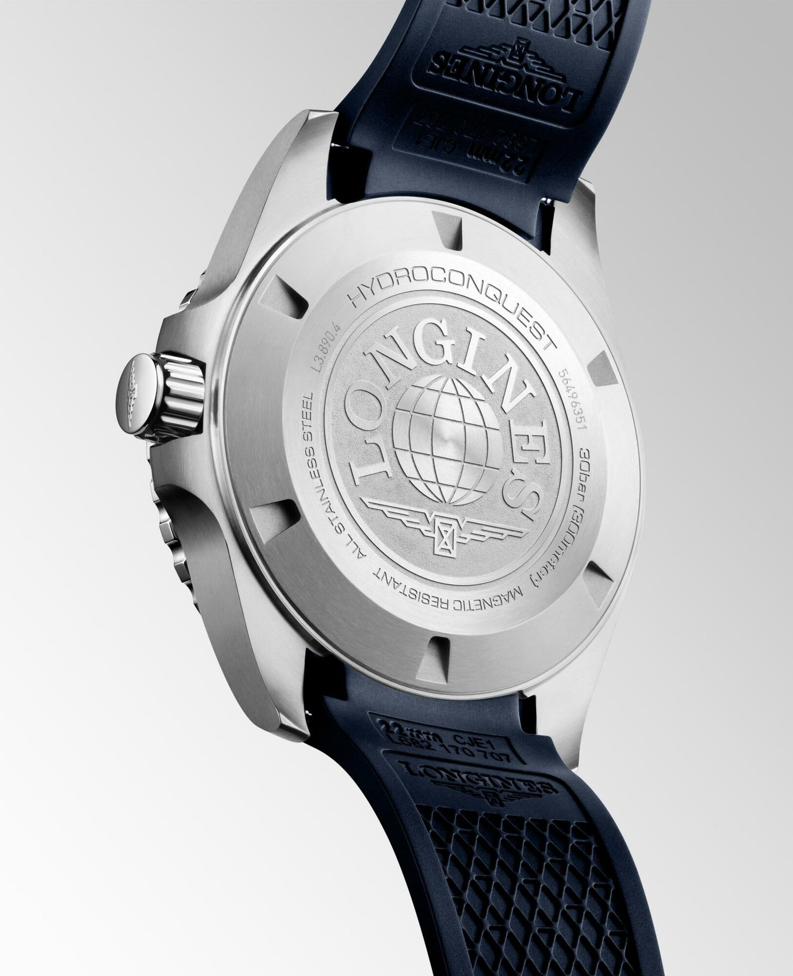 Наручные часы LONGINES, серебряный, синий — фото 1