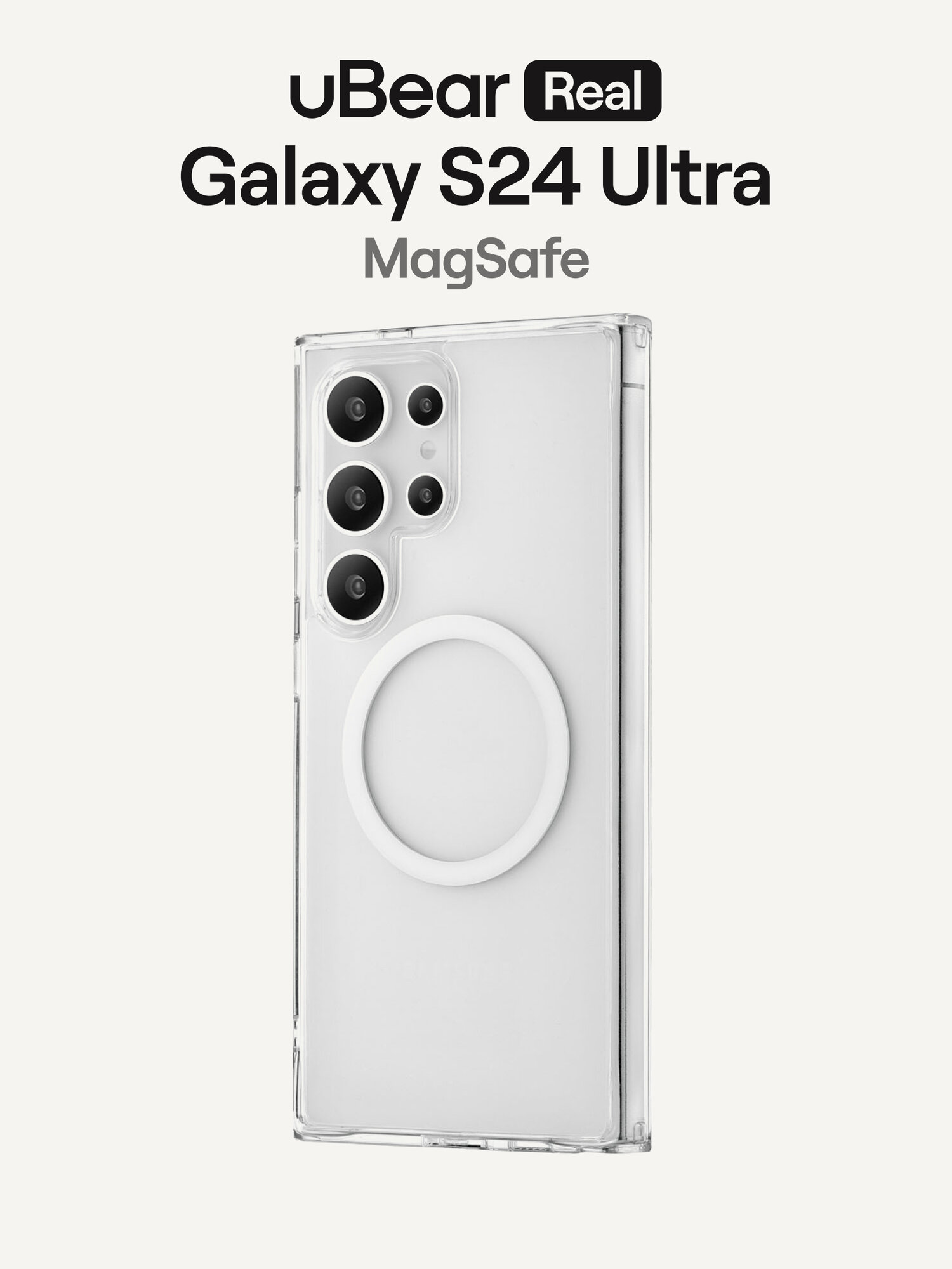Чехол на Samsung Galaxy S24 Ultra uBear Real Mag Case, со встроенным магнитом