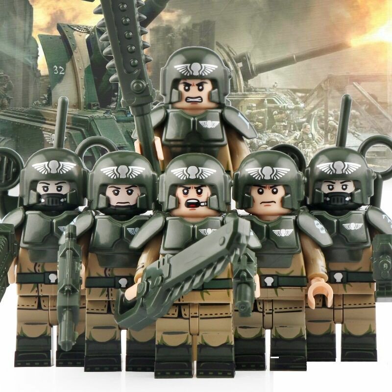 Набор минифигурки Вархаммер 40000 / Warhammer 40000(40K) совместимы с легo конструкторами 6шт (4.5см, пакет)/ KT1037