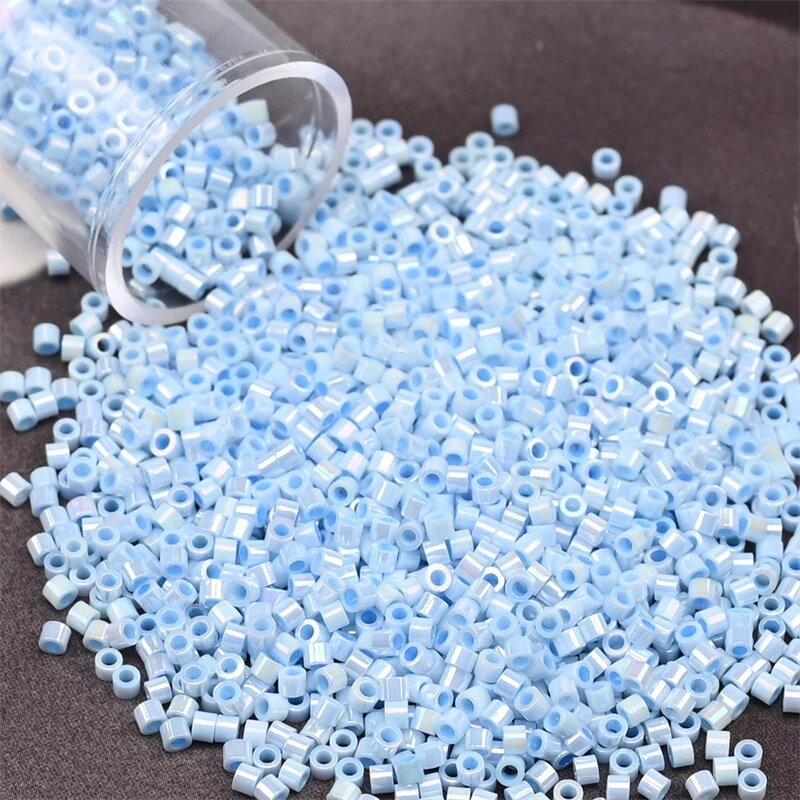 Бусины стеклянные голубые Japan 11/0 PZ315, 2000 шт.