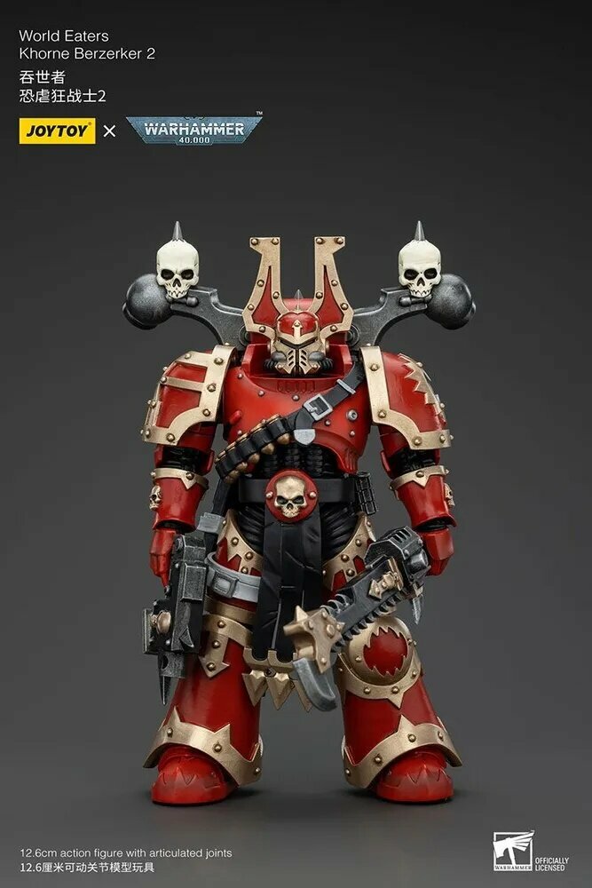 Подарочная модель JOYTOY Warhammer The Horus Heresy1:18 World Eaters Khorne Berzerker 2