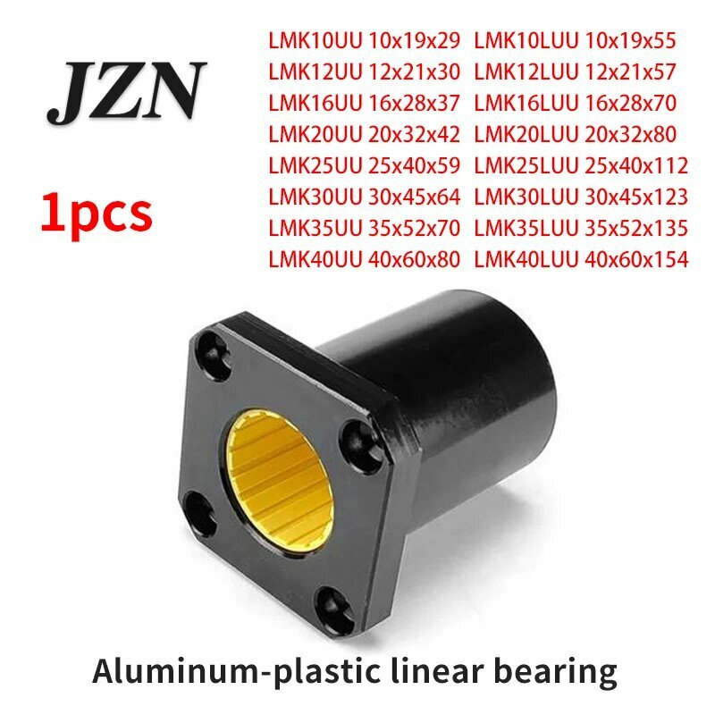 Линейные подшипники JZN LMK10UU LMK12UU LMK16UU LMK20UU LMK25UU 30 35 40UU/LUU LMK30UU 30x45x64