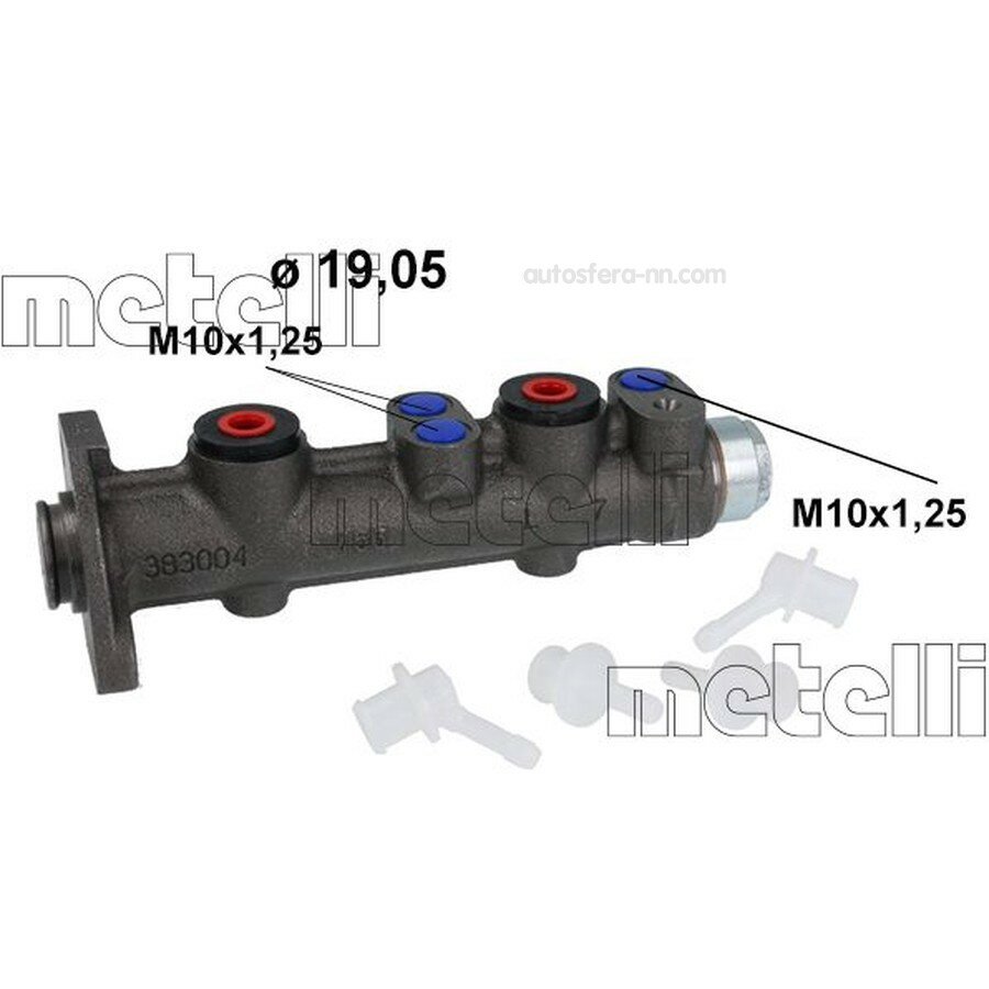 METELLI 050009K Главный тормозной цилиндр [19.00 mm]