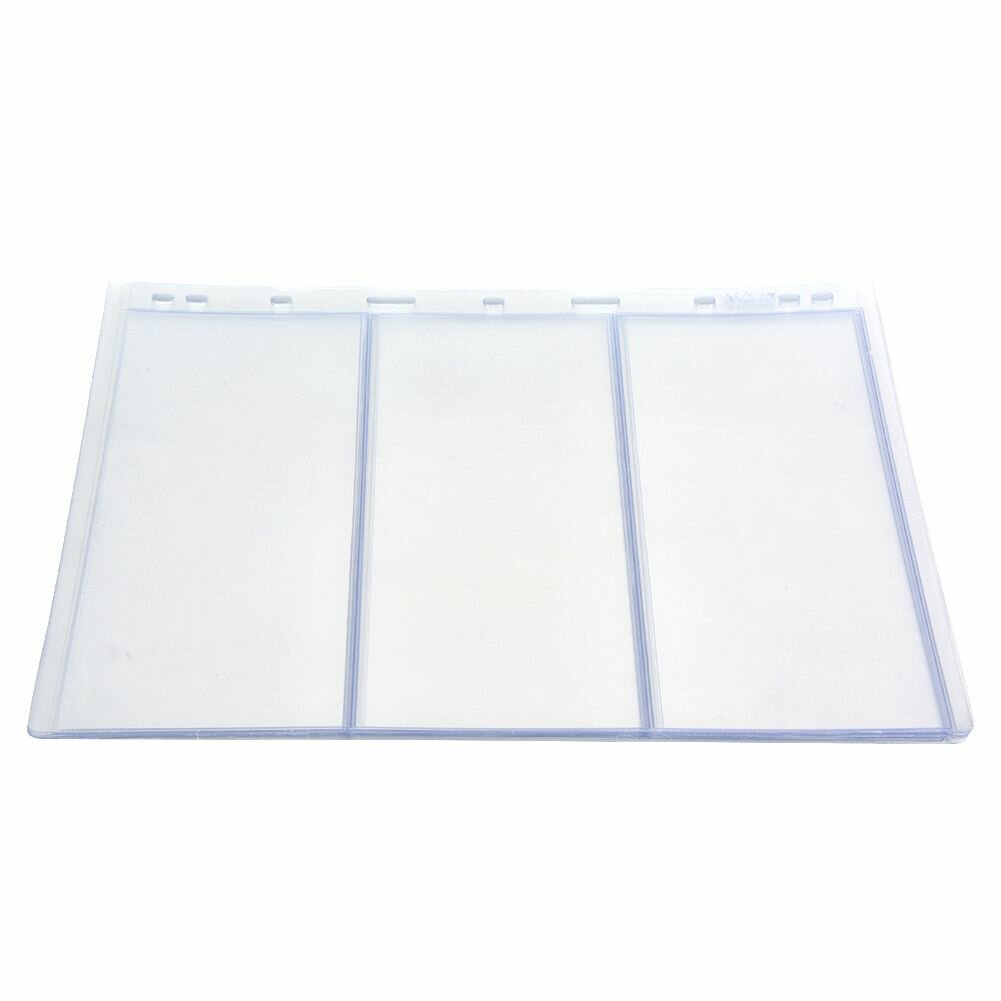 10 шт. листы для альбома с марками, универсальные 9 отверстий для стандартной книги коллекции марок, прозрачные 3 строки