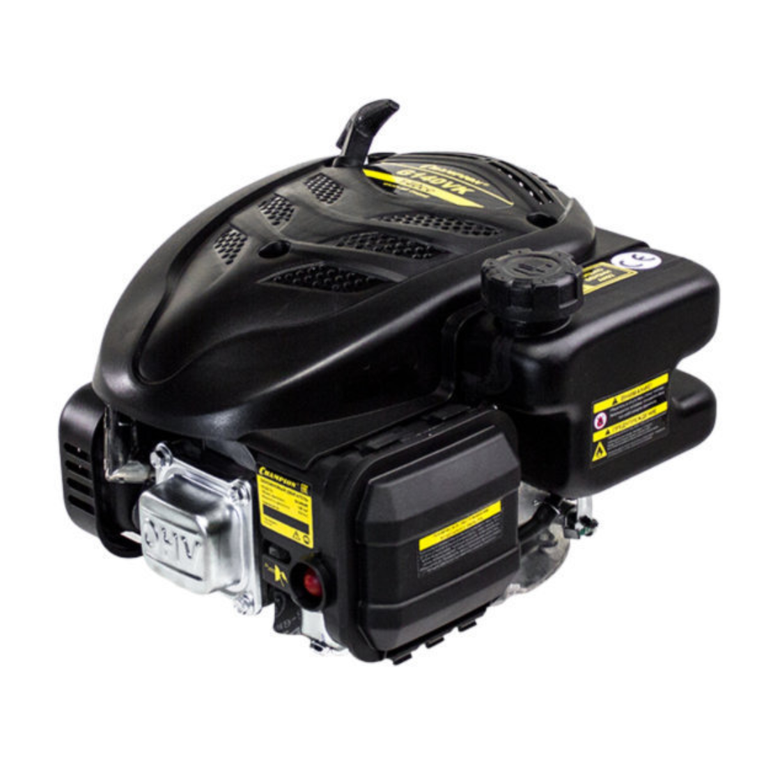 Двигатель CHAMPION G140VK/1, 4 л. с, четырехтактный, бак 1 л, диаметр вала 22.2 мм, черный