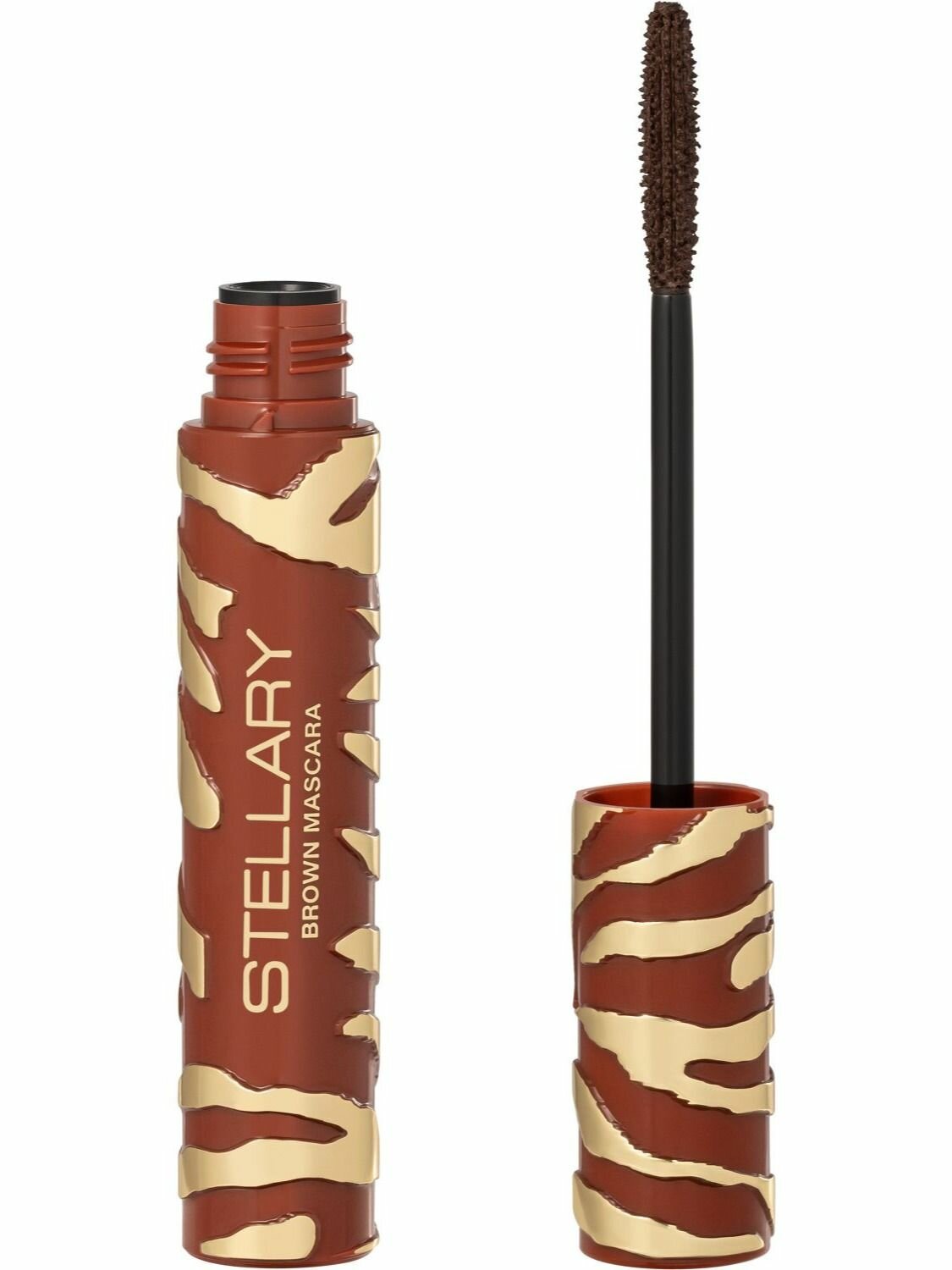Stellary Коричневая тушь для ресниц Объем и подкручивание Mascara Wild Brown тон 02