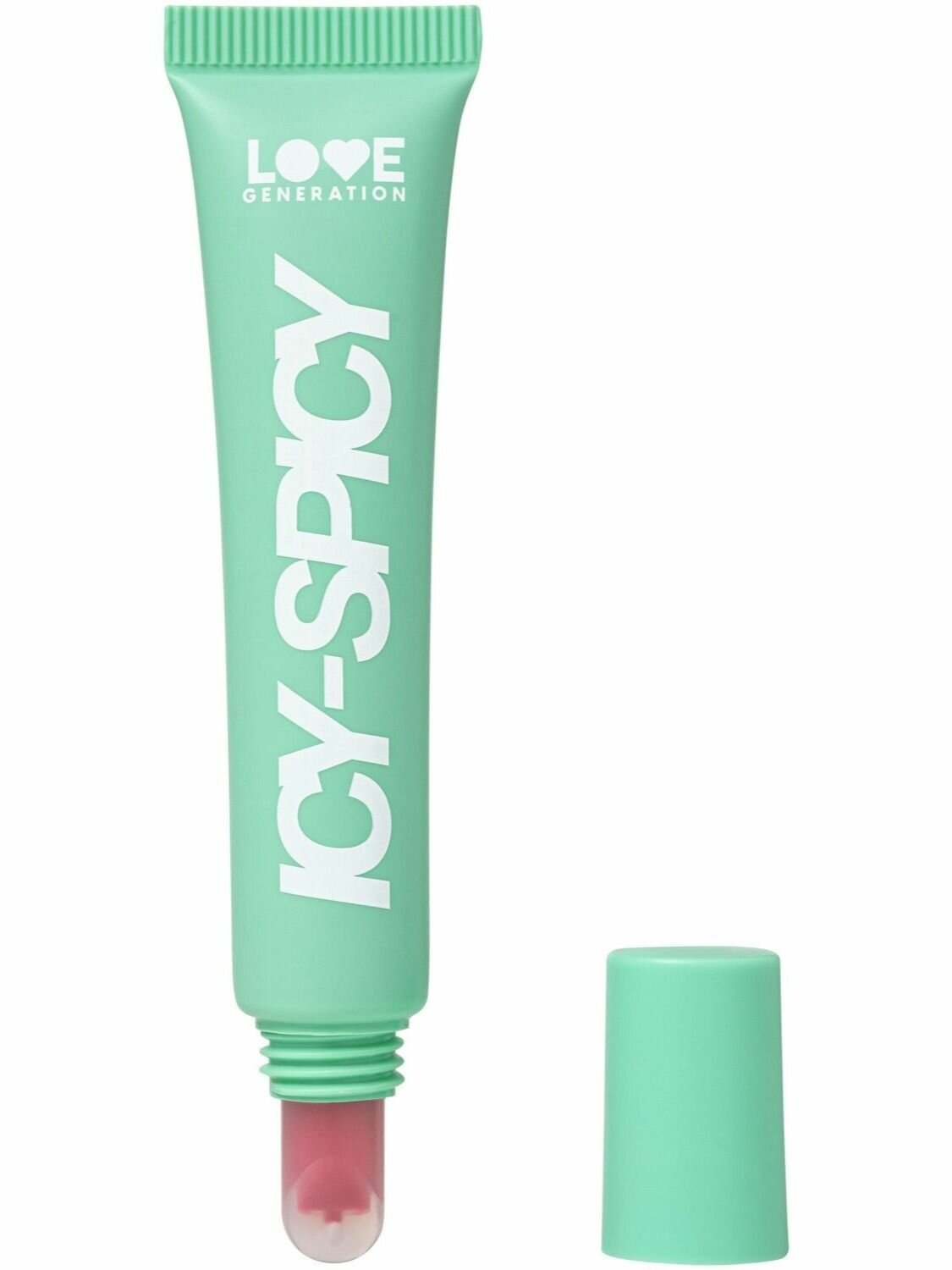 Love Generation Блеск плампер для губ Тон 02 Ярко-розовый Icy-spicy глянцевый, с эффектом увеличения объема губ, 7 мл