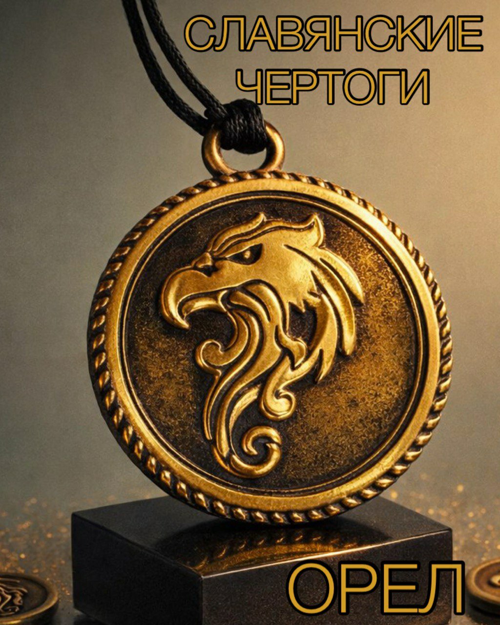 Защитный оберег, амулет, подвеска-талисман на шею, Орел